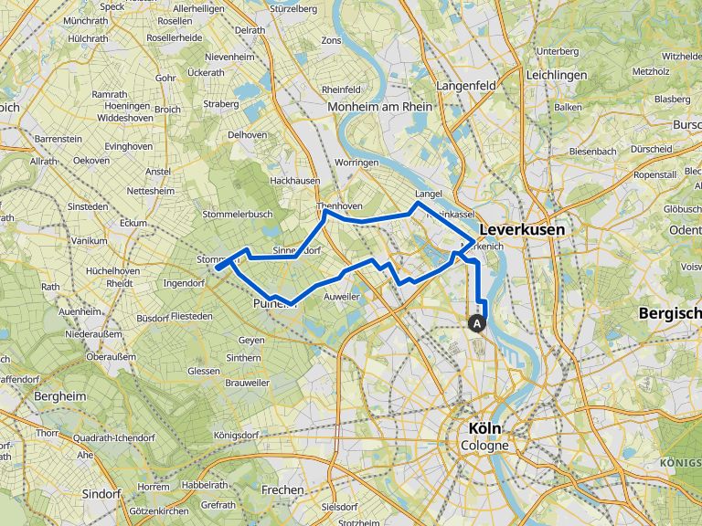 RSG Ford Köln e.V. 37 Ford RTF 46Km, 16.06.2024 | Rennrad-Tour | Komoot